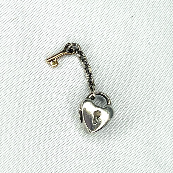 Pandora | Jewelry | Authentic Pandora Sterling Silver 4k Gold Key To My ...